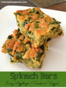 Spinach Bars - STOCKPILING MOMS™