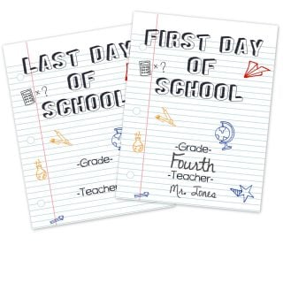 Free First Day and Last Day of School Printable Signs - STOCKPILING MOMS™