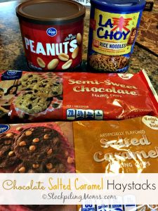 Chocolate Salted Caramel Haystacks - STOCKPILING MOMS™