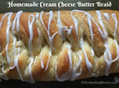 Homemade Cream Cheese Butter Braid - STOCKPILING MOMS™